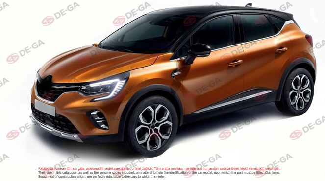 R.CAPTUR ÖN TAMPON ALT PARÇA GRİ 20- CAPTUR 2020- TAMPON CAPTUR 2020-