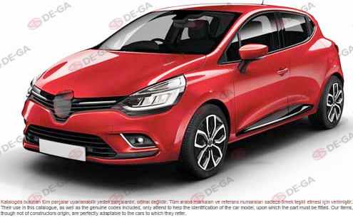 R.CLİO ÖN TAMPON BRAKETİ ALT SET 16- CLIO HB 2016- TAMPON CLIO HB 2016-