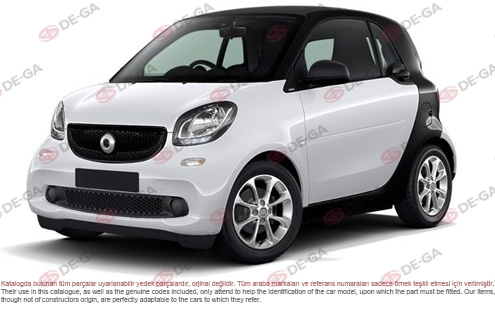 M.SMART ÖN SİS FAR KAPAĞI SET 14-19 SMART 2014- TAMPON SMART 2014-